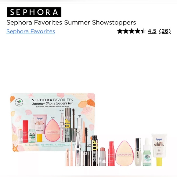 Sephora | Other | Sephora Nib Summer Showstoppers Kit | Poshmark